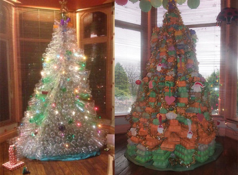Creative mum BUILDS her own Christmas tree every year | Closer