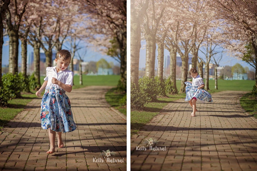 Mum Crystal Kells shares photos of her 5-year-old son Cian wearing a ...