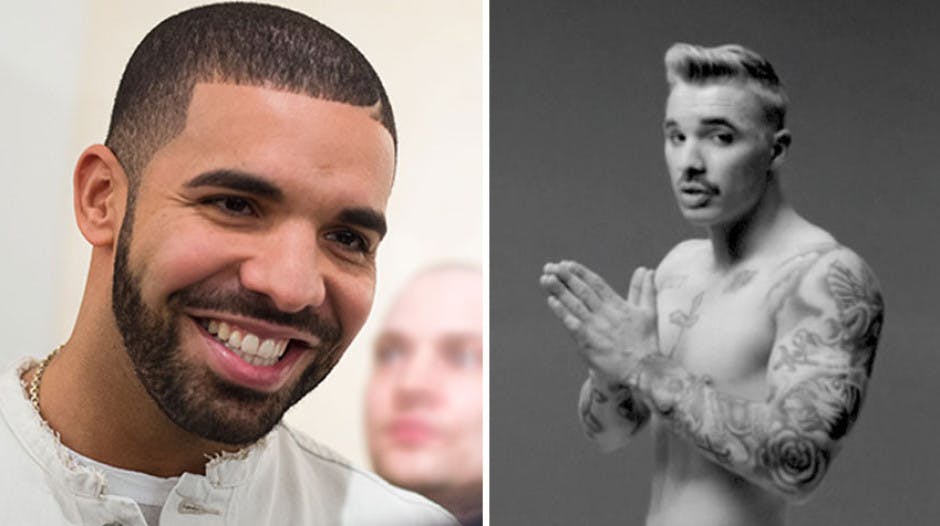 Drake mocks and parodies Justin Bieber, Miley Cyrus and Kanye West in ...