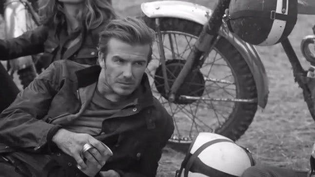 David Beckham looks hotter than ever as he shows off his motorbiking ...