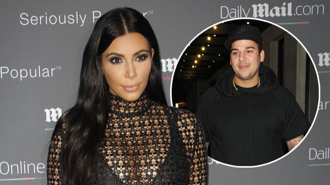Kim Kardashian on Rob’s weight gain: ‘He drinks and smokes weed all day ...