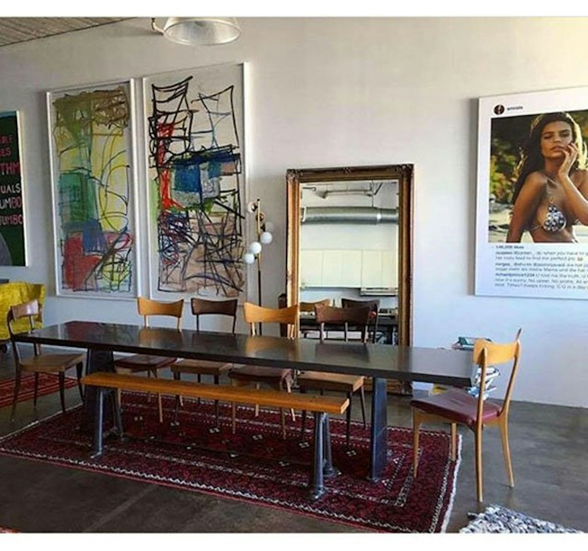 Look Inside Emily Ratajkowski’s Astounding Art-Filled LA Loft