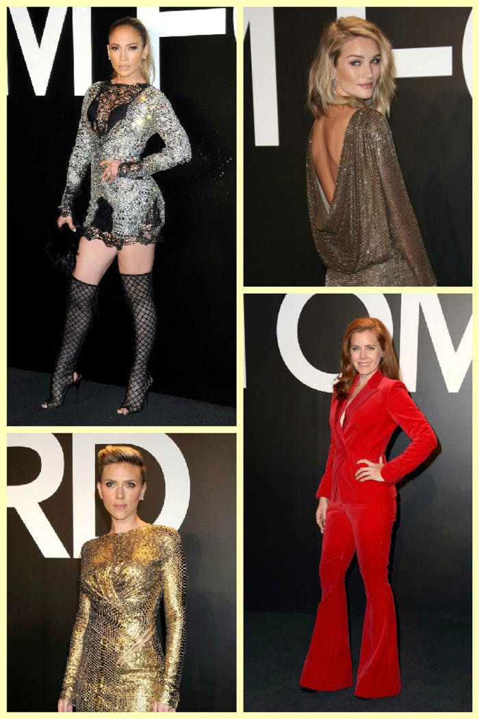 Wowsers! Tom Ford Shows Us How To Do An A-List Front Row At Glitzy ...