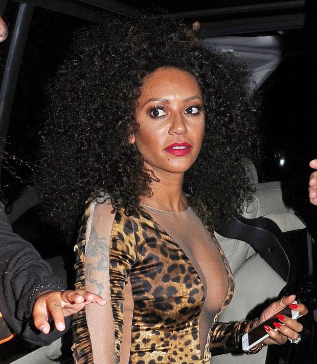 Mel B dresses up as herself in Scary Spice costume for Halloween ...