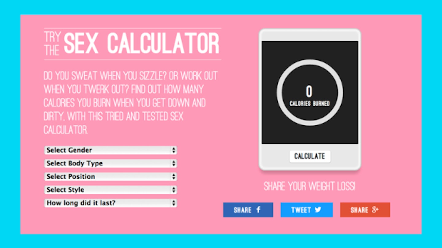 Wanna Know How Many Calories You Burned Last Time You Had Sex Now You