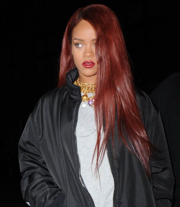 New hair! Rihanna channels the Little Mermaid with her long glossy ...