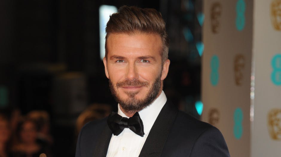 BAFTAs 2015: David Beckham talks to heat on the red carpet | Celebrity ...