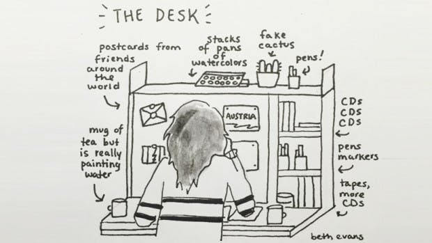 A Day In The Life Of Illustrator and Comic Book Maker, Beth Evans
