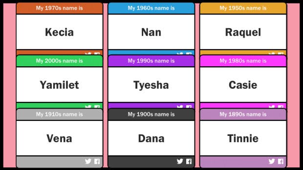 This Tool Tells You What Your Name Would Be If You Were Born In A ...