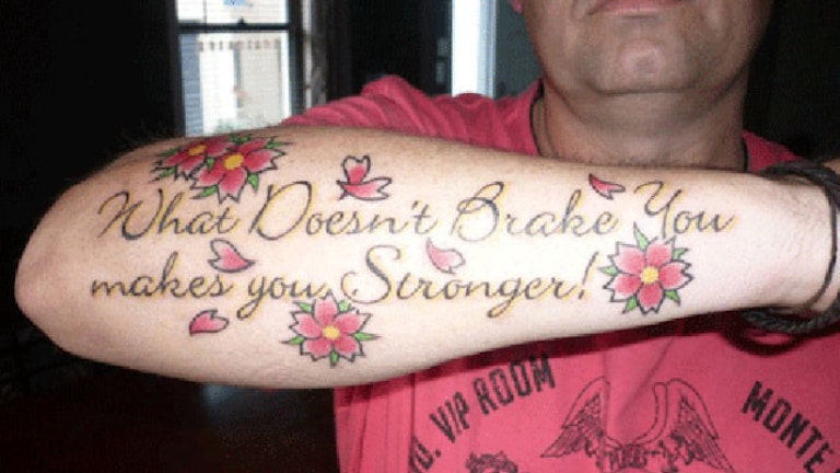Most hilarious / awkward tattoo typos of all time | Closer