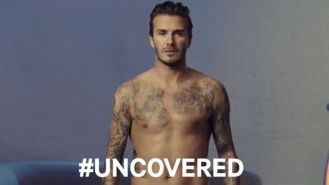 VIDEO: David Beckham strips naked for new ‘Uncovered’ H&M Superbowl ...