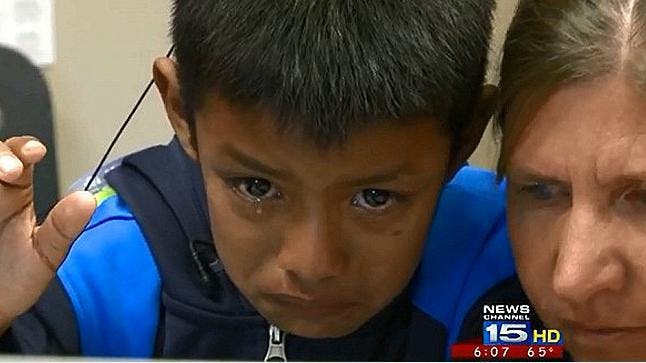 Watch: Emotional moment 7-year-old deaf boy hears family speak for ...