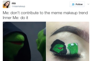 Women Are Painting Memes Onto Their Eyelids And It's Amazing