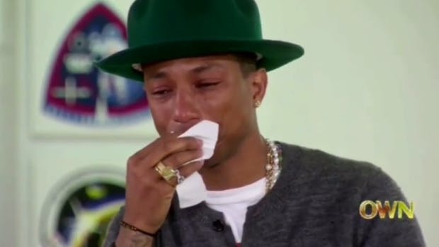 Pharrell Cries On Oprah After Seeing Lots Of People Sing Happy