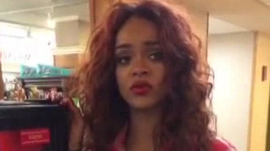 Watch Rihanna go on a bizarre snack run and sing along to Aerosmith ...