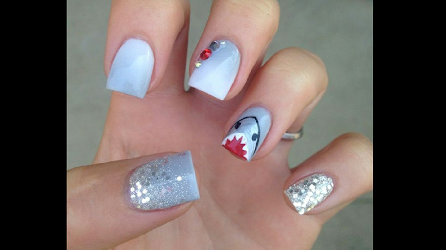 Top 10 shark themed nail art designs | Closer