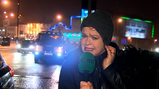 Reporter Goes Viral After Nearly Being Blown Over By Storm Desmond