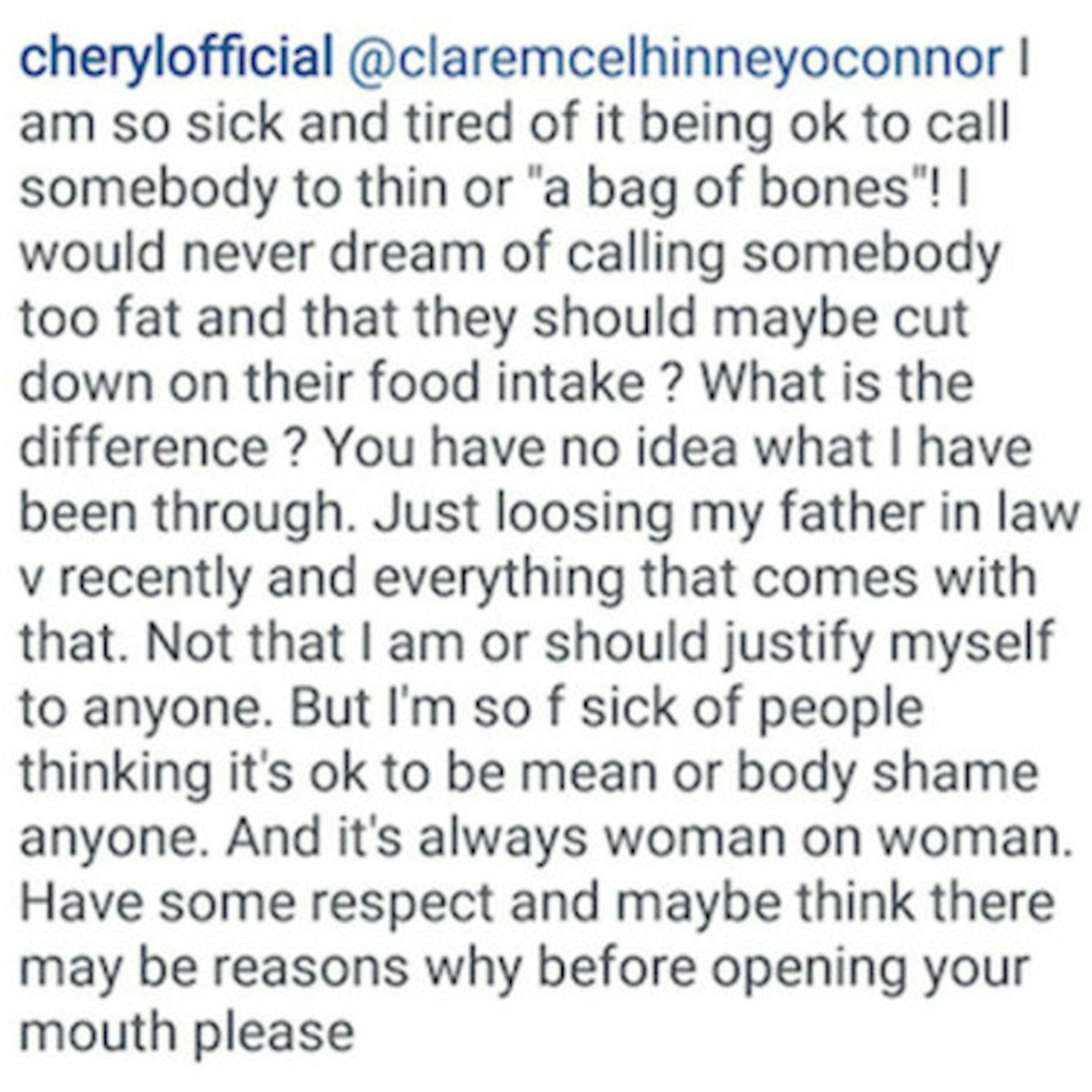 Loose women panel blasted after labelling Cheryl ‘anorexic chic’ | Closer