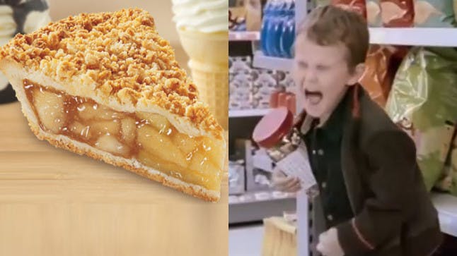 Man buys 23 apple pies to stop a rude child having one | Closer