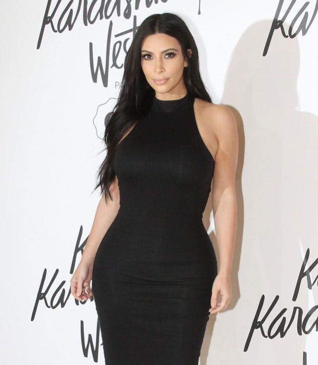 Kim Kardashian’s frock reveals a bit more than expected at her C&A ...