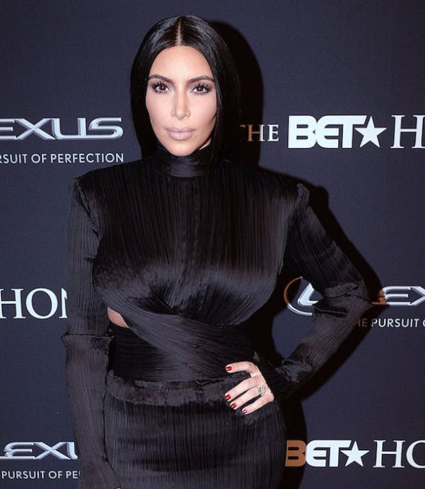 Kim Kardashian channels Morticia Addams at the BET Honors with hubby ...