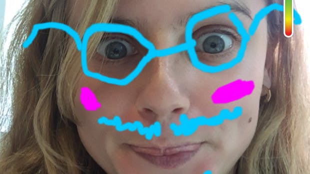 The New Snapchat Filter Lets You Draw Over Your Face. Here's How To Use It