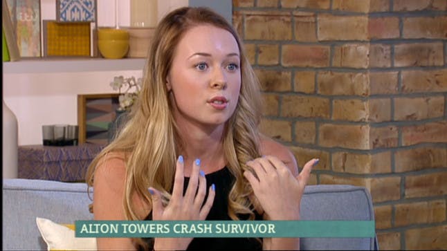 Alton Towers survivor Leah Washington on ITV’s This Morning: ‘I was ...
