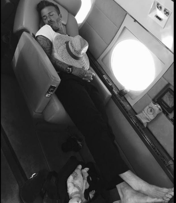 Victoria Beckham shares cute snap of hubby David as he naps after long ...