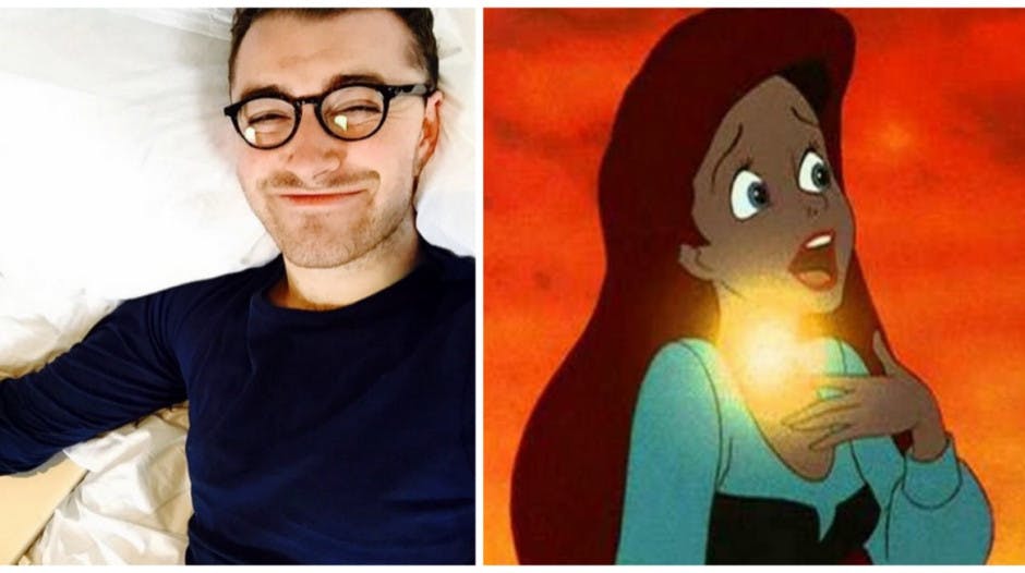 Yay! Sam Smith can speak again and celebrates with The Little Mermaid ...