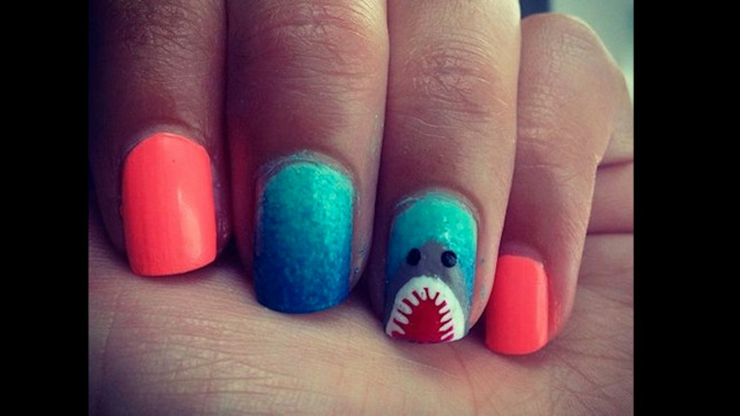 Top 10 shark themed nail art designs | Closer
