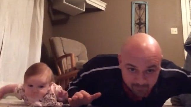 VIDEO: Watch this baby girl’s adorable fitness regime | Closer