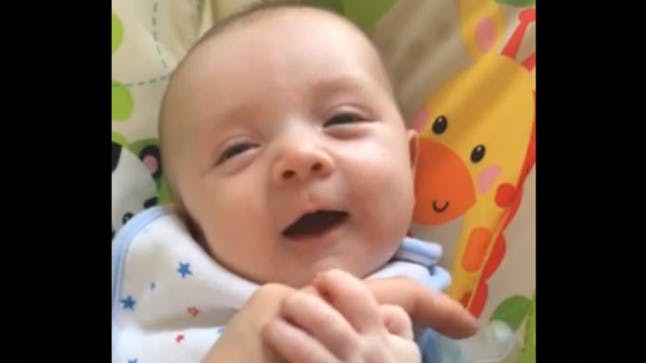 WATCH: Newborn baby says first word at just seven weeks old | Closer