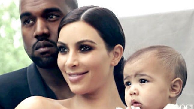 Cute snaps of baby North from Kim and Kanye’s Vogue shoot… | Closer
