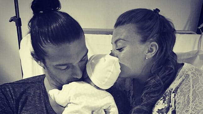 Andy Carroll shares adorable new picture of baby boy Arlo: ‘Hand in ...