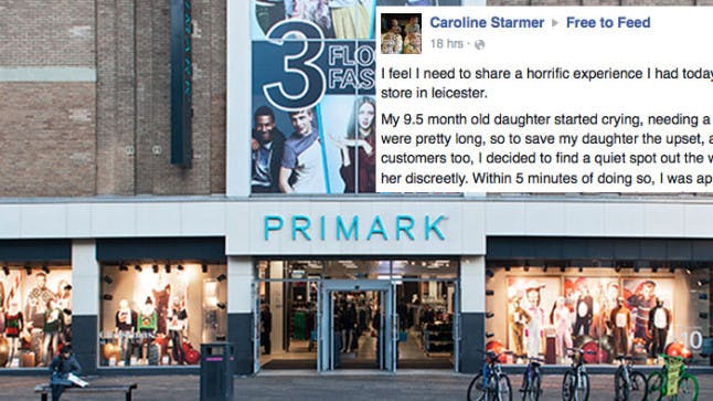 Outrage after Primark security guard ‘physically pulls baby from mother ...
