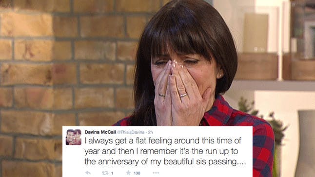Davina McCall posts emotional message in run up to anniversary of ...