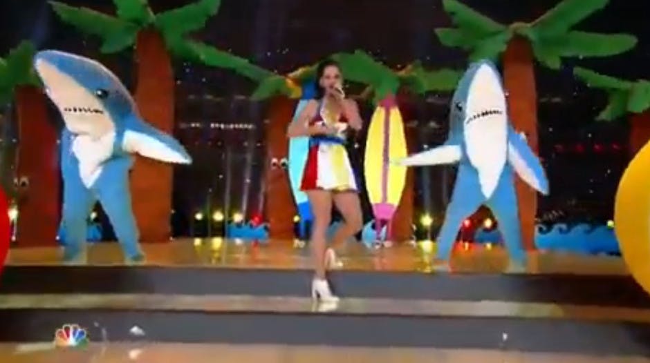 REVEALED: The dancing sharks from Katy Perry’s half-time show speak out ...