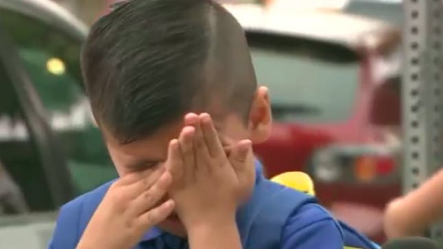 Reporter makes little boy cry on first day of school: ‘Are you gonna ...