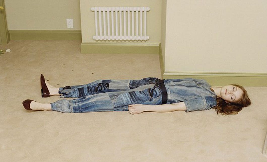 Model ‘Plays Dead’ In Victoria, Victoria Beckham Catalogue Shoot | Grazia