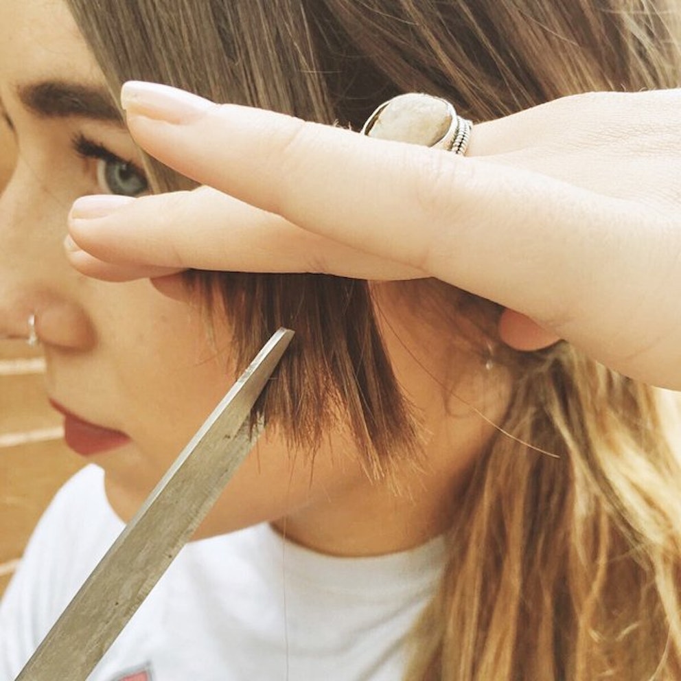 How to cut your own fringe, an illustrated guide | Closer