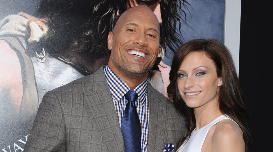 The Rock turns all soppy as he shares picture of new baby daugher AND ...