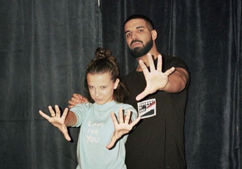 Stranger Things’ Millie Bobby Brown met Drake and the internet can’t ...