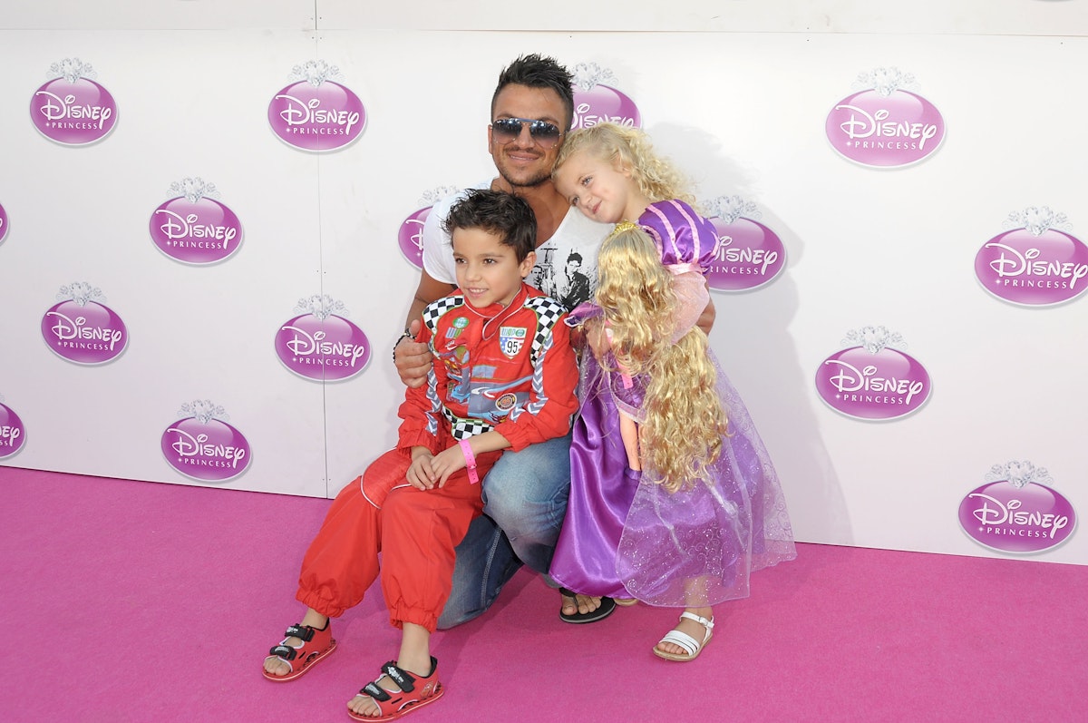Peter Andre takes Junior and Princess to school as Katie Price parties ...