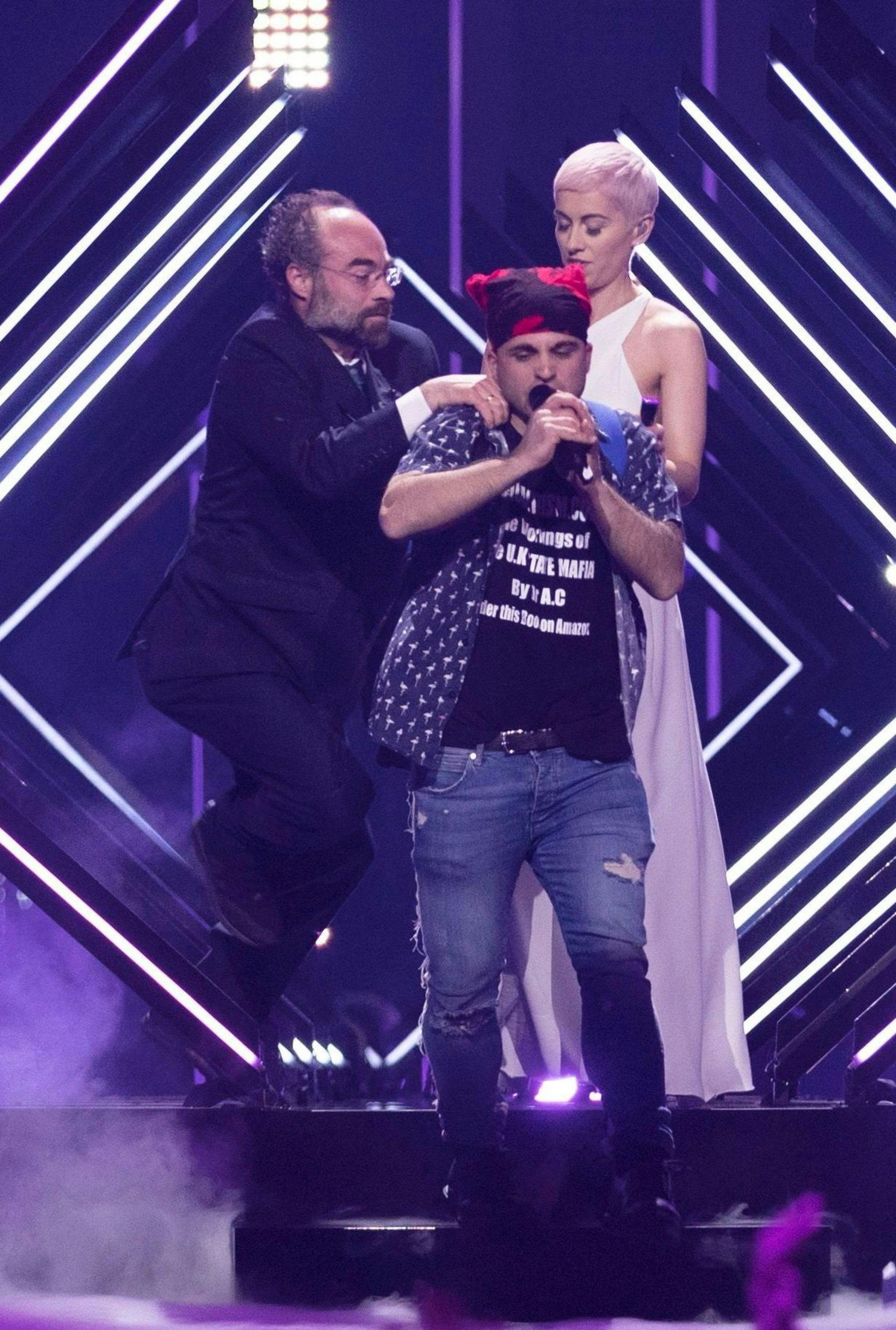 SuRie reveals injuries after Eurovision stage invader incident ...