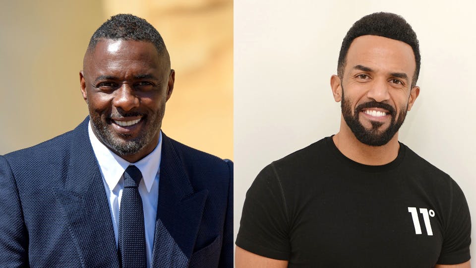 Idris Elba and Craig David perform at a wedding together
