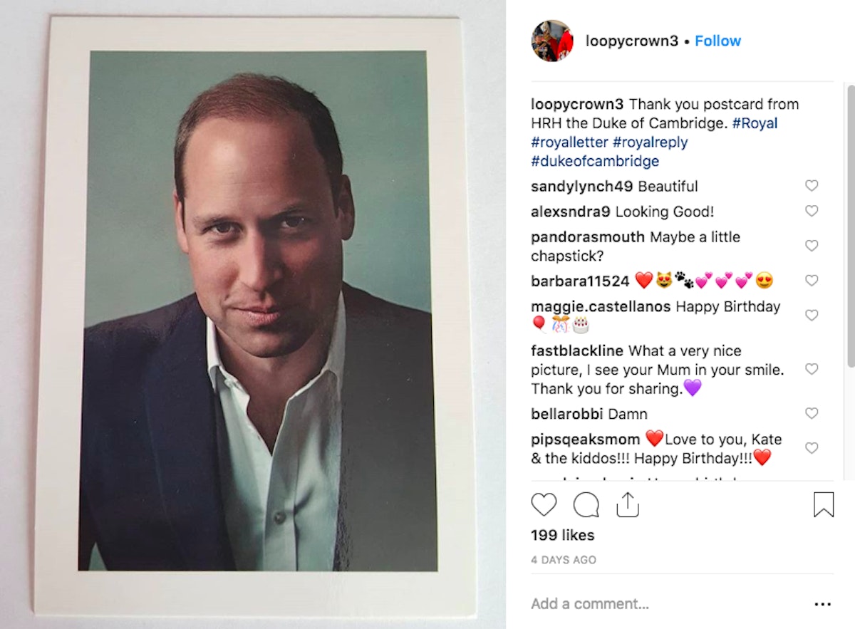Prince William's Birthday Thank You Cards Feature An Unusual Photo ...