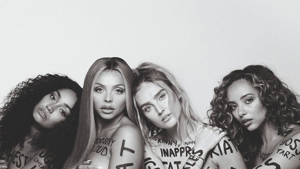 Little Mix make a powerful statement covering themselves with insults ...