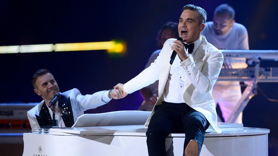 Robbie Williams reunited with Take That on The X Factor and fans LOVED ...