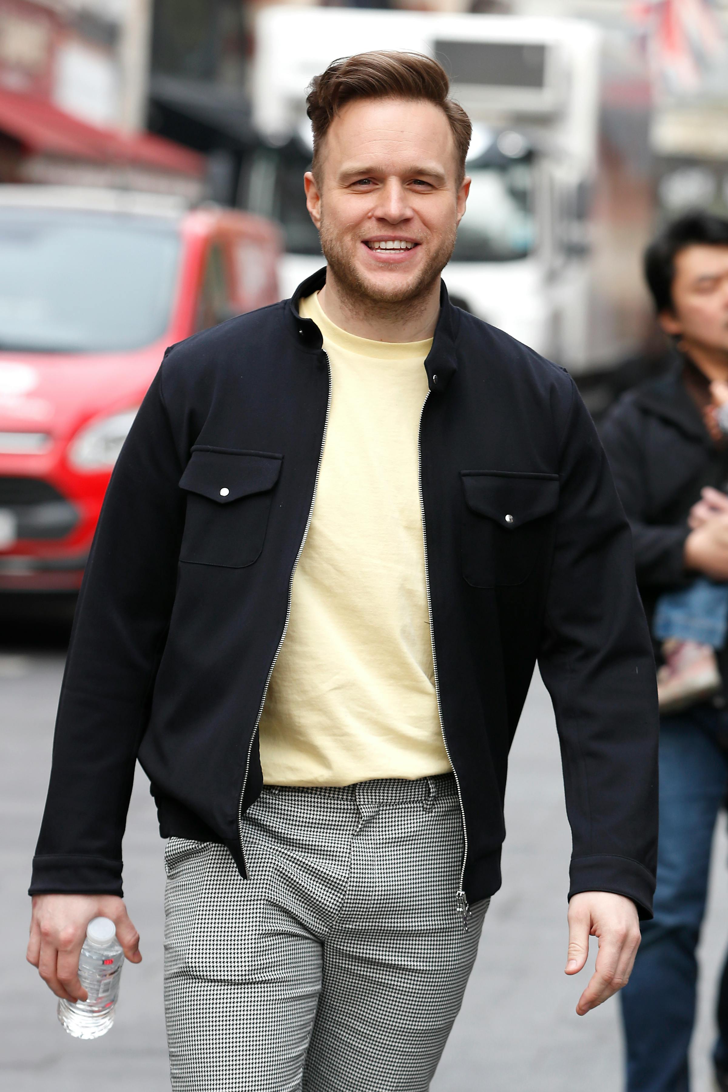 Olly Murs Haircut Olly Murs: Slicked Back Dark Blonde Brit Awards