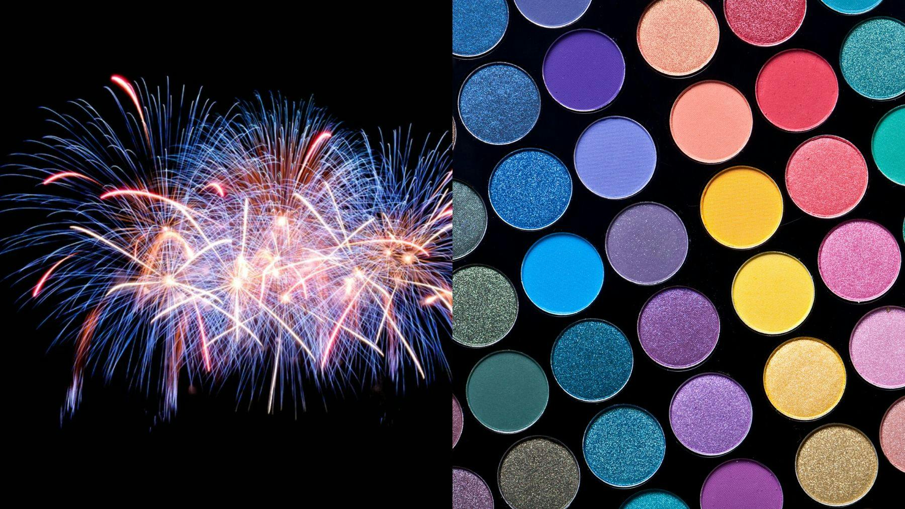 Firework-inspired eyeshadow palettes